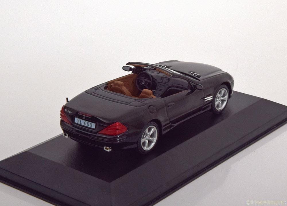 Mercedes-Benz SL600 Cabrio (R230) 2003 black 1:43 – Traffic Modelcars