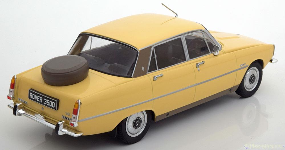 Rover 3500 V8 dark yellow with sparetyre on trunk 1:18 – Traffic Modelcars