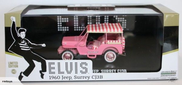Jeep Elvis 1960 Surrey CJ3B pink 1:43 – Traffic Modelcars