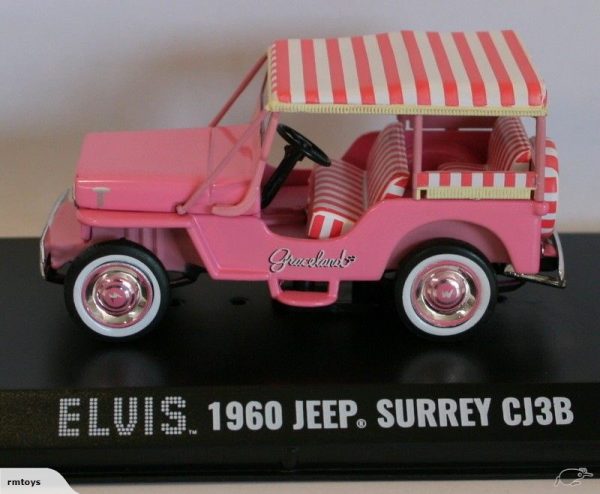Jeep Elvis 1960 Surrey CJ3B pink 1:43 – Traffic Modelcars