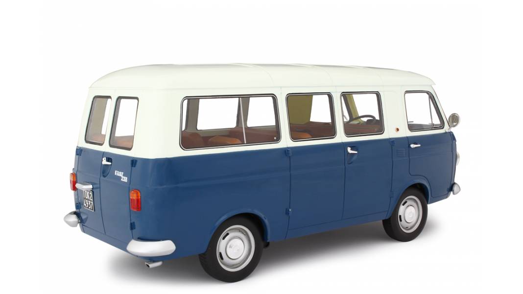 Fiat 238 Bus 1967 blue/white 1:18 – Traffic Modelcars