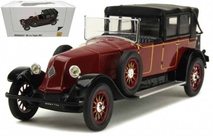 Renault 40CV Type MC 1925 darkred 1:43 – Traffic Modelcars