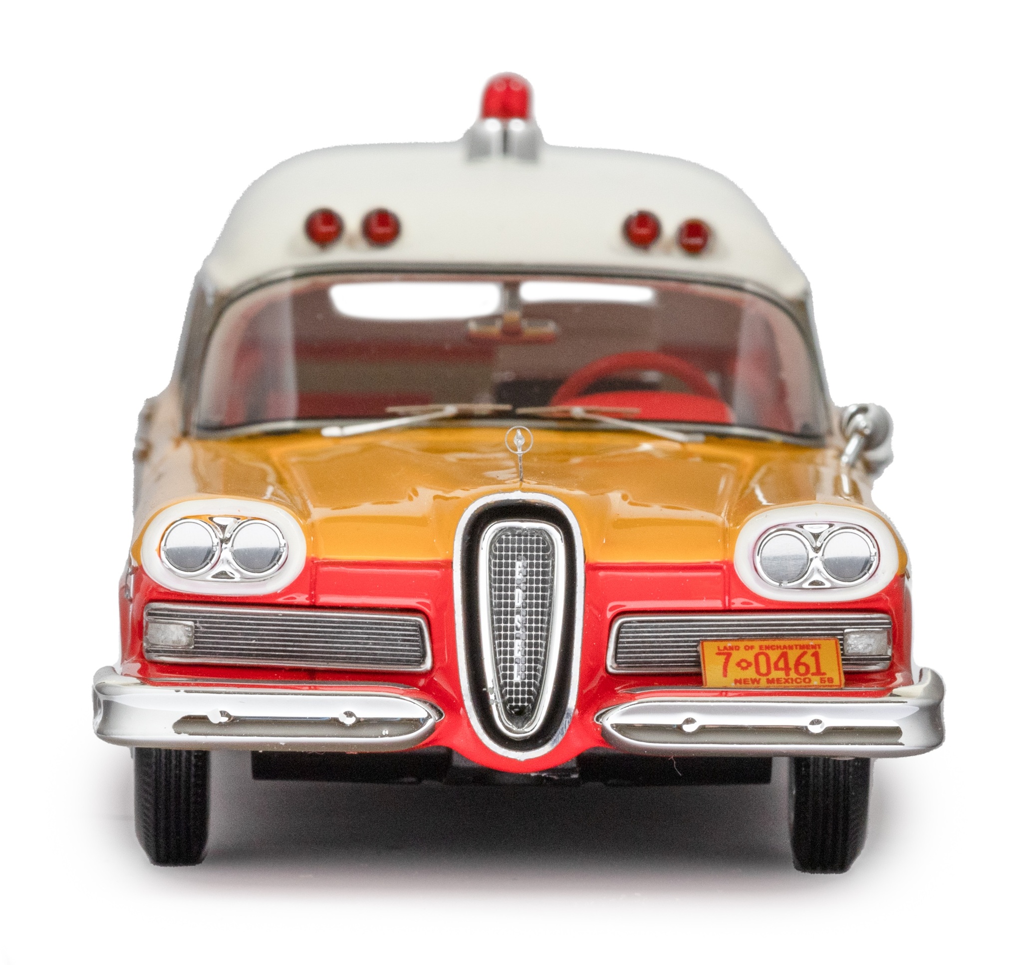 Edsel Corsair ambulance by Memphian Coachwork Co. 1958 red/yellow/blue ...