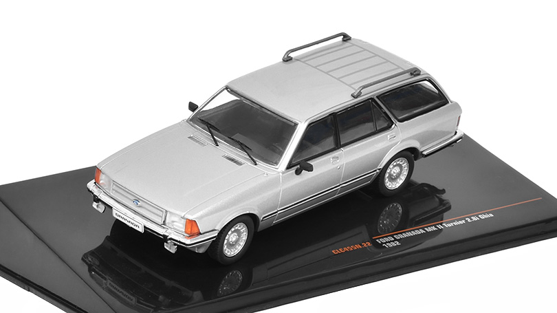 Ford Granada MK II Turnier 2.8i Ghia 1982 silver 1:43 – Traffic Modelcars