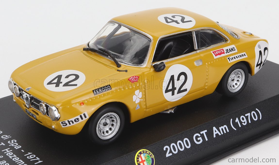 Alfa Romeo 2000 GT Am 24h Spa 1971 #42 Hezemans/Facetti 1:43 – Traffic ...