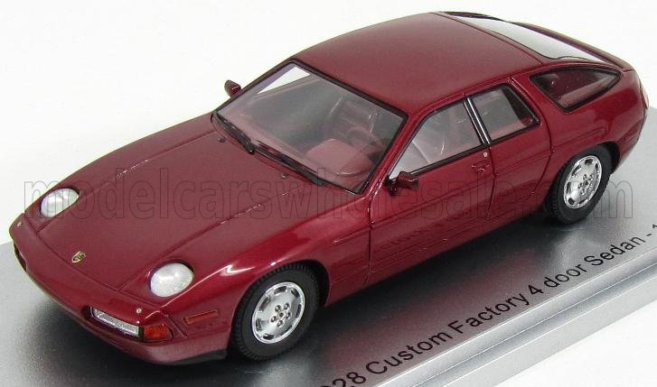 Porsche 928 Custom Factory 4 door sedan 1986 red metallic 1:43 ...