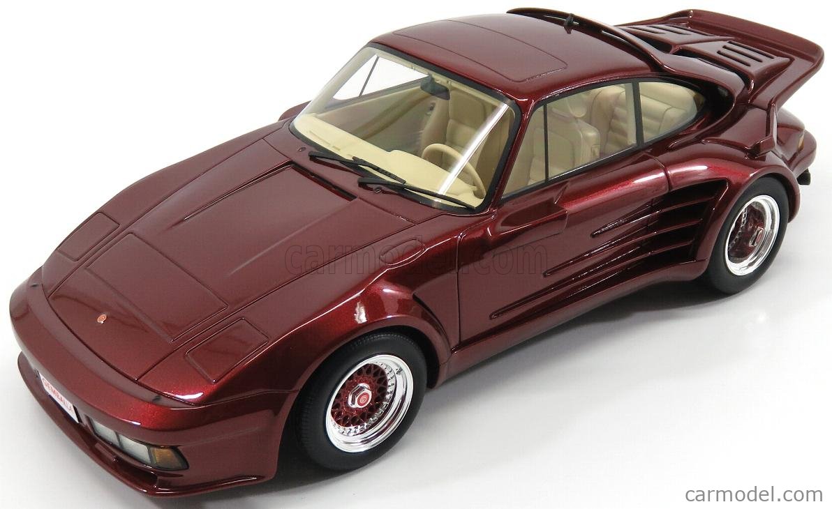 Porsche 911 Turbo Gemballa Avalanche 1985 metallic red 1:18 – Traffic ...