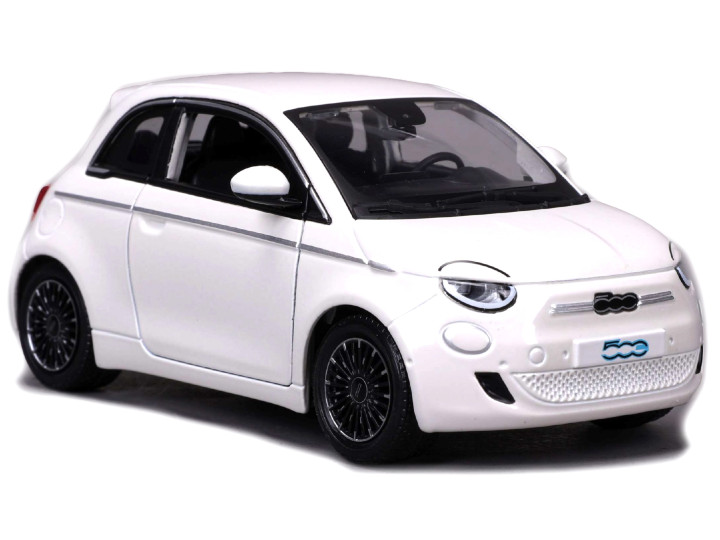 Fiat 500E 2023 white 1:24 – Traffic Modelcars