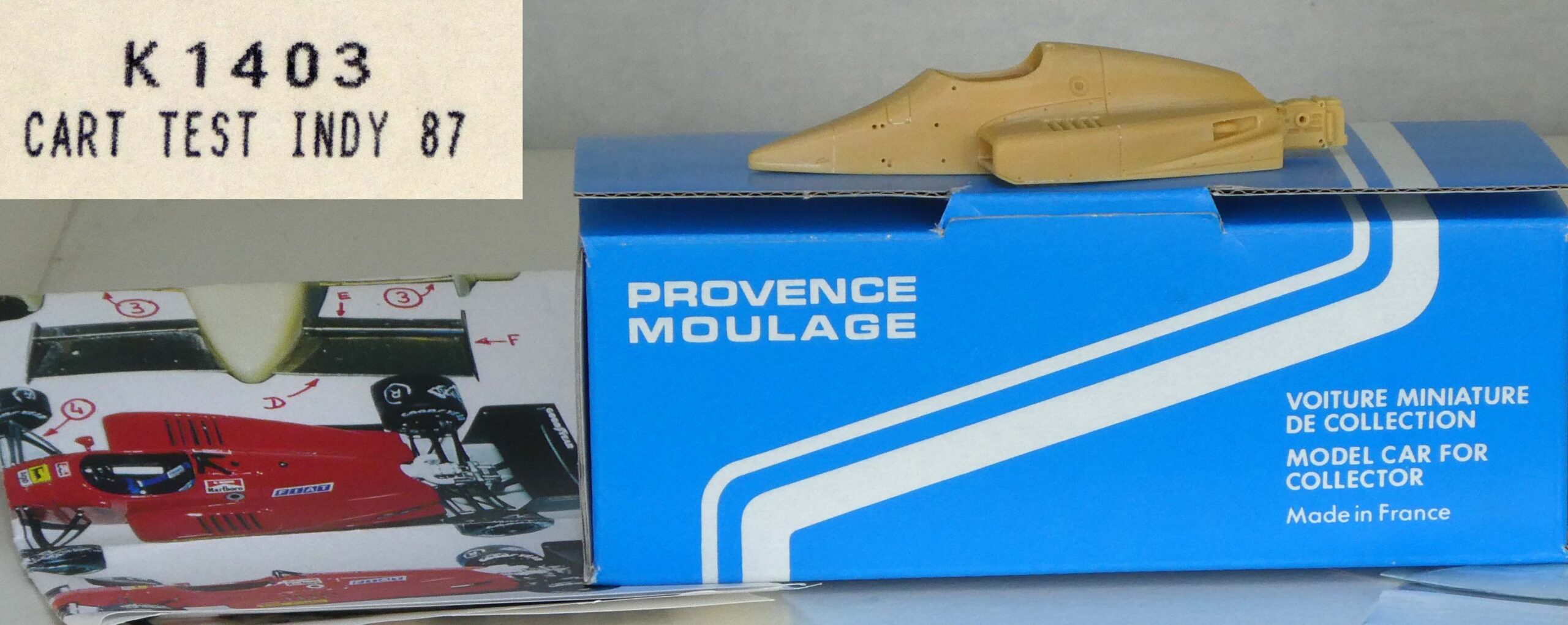 Ferrari Cart Test Indy 1987 1:43 kit Provence Moulage – Traffic Modelcars