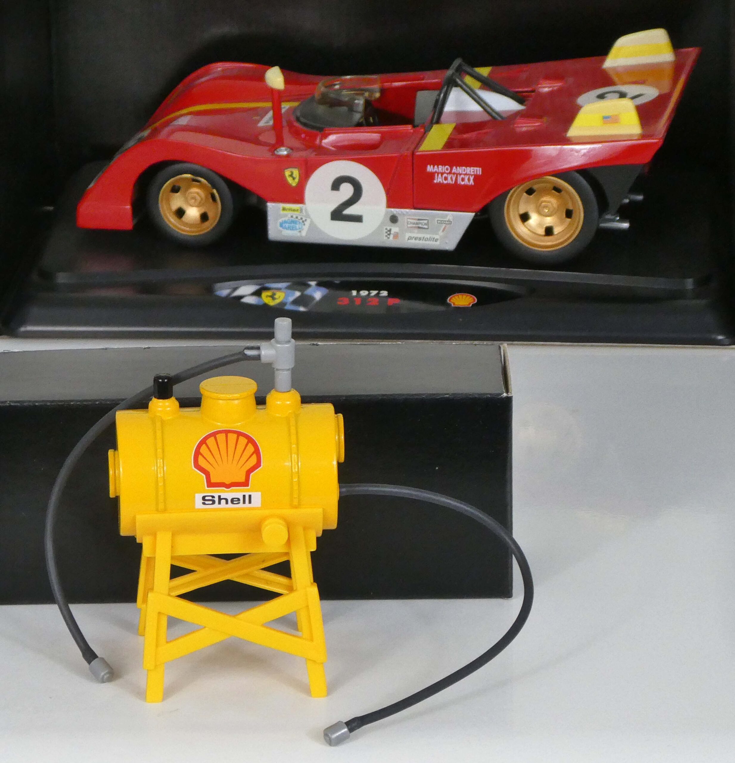 Ferrari 312 P 1972 #2 Andretti/Ickx & racing fuel pump 1:18 – Traffic ...
