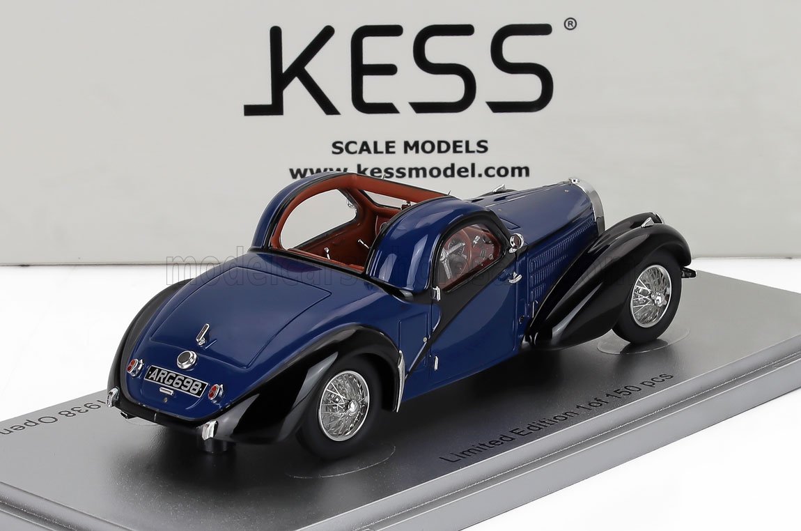 Bugatti 57C Atalante coupe Toit Ouvrant 1938 open blue/black 1:43 ...